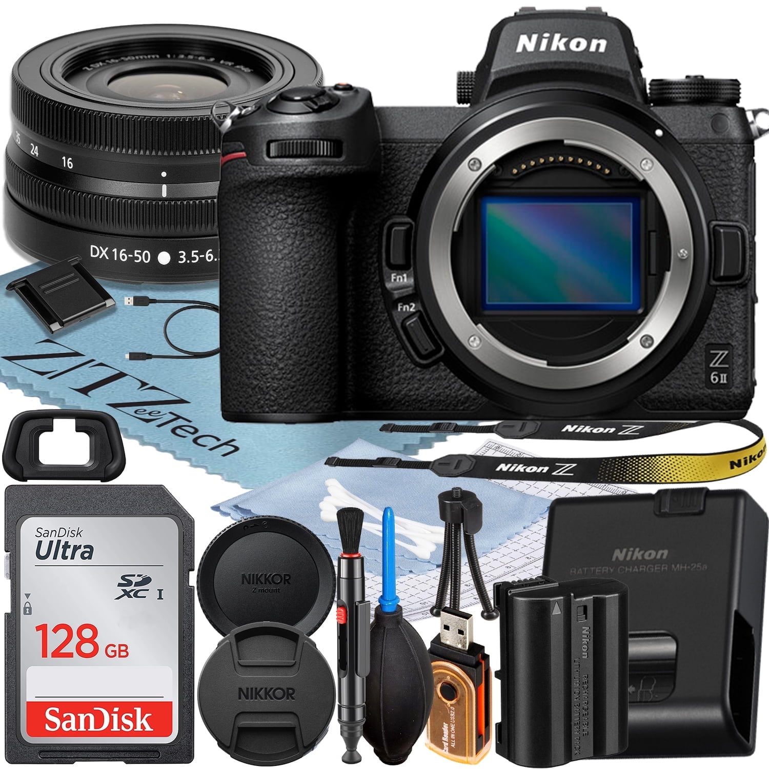 Nikon Z6 II Mirrorless Camera with NIKKOR Z DX 16-50mm VR Zoom Lens ...