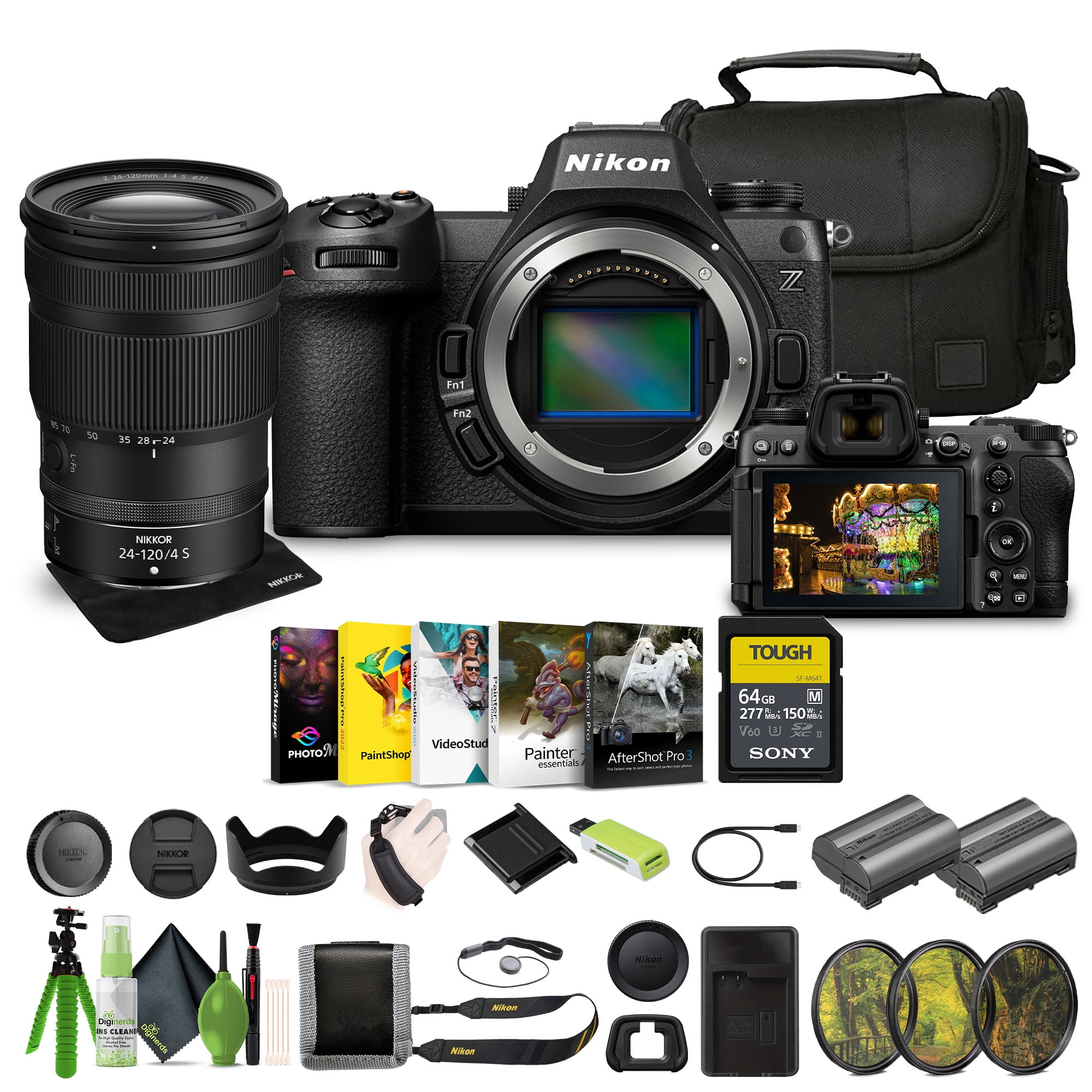 Nikon Z6 III FX-format Mirrorless Camera + EN-EL15C Battery+ 64GB SF-M ...