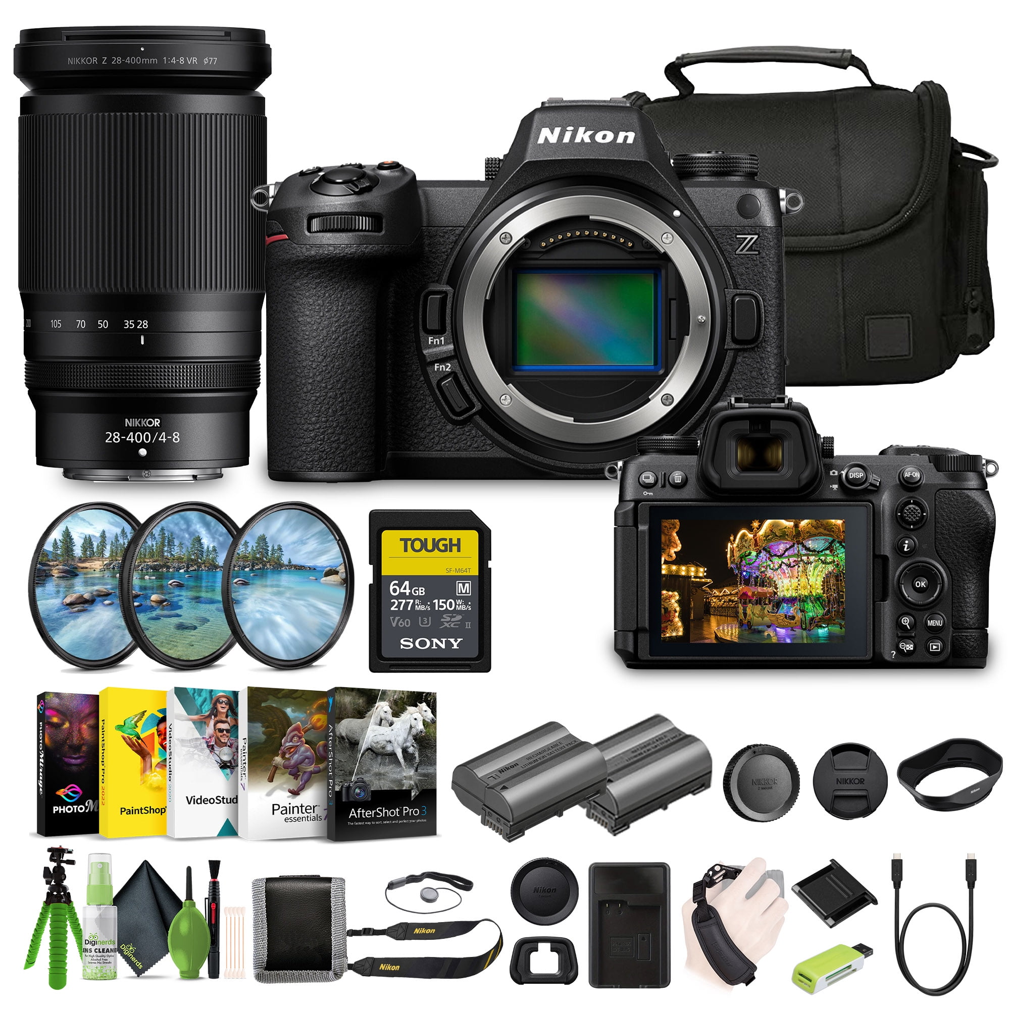 Nikon Z6 III FX-format Mirrorless Camera + EN-EL15C Battery + Memory ...