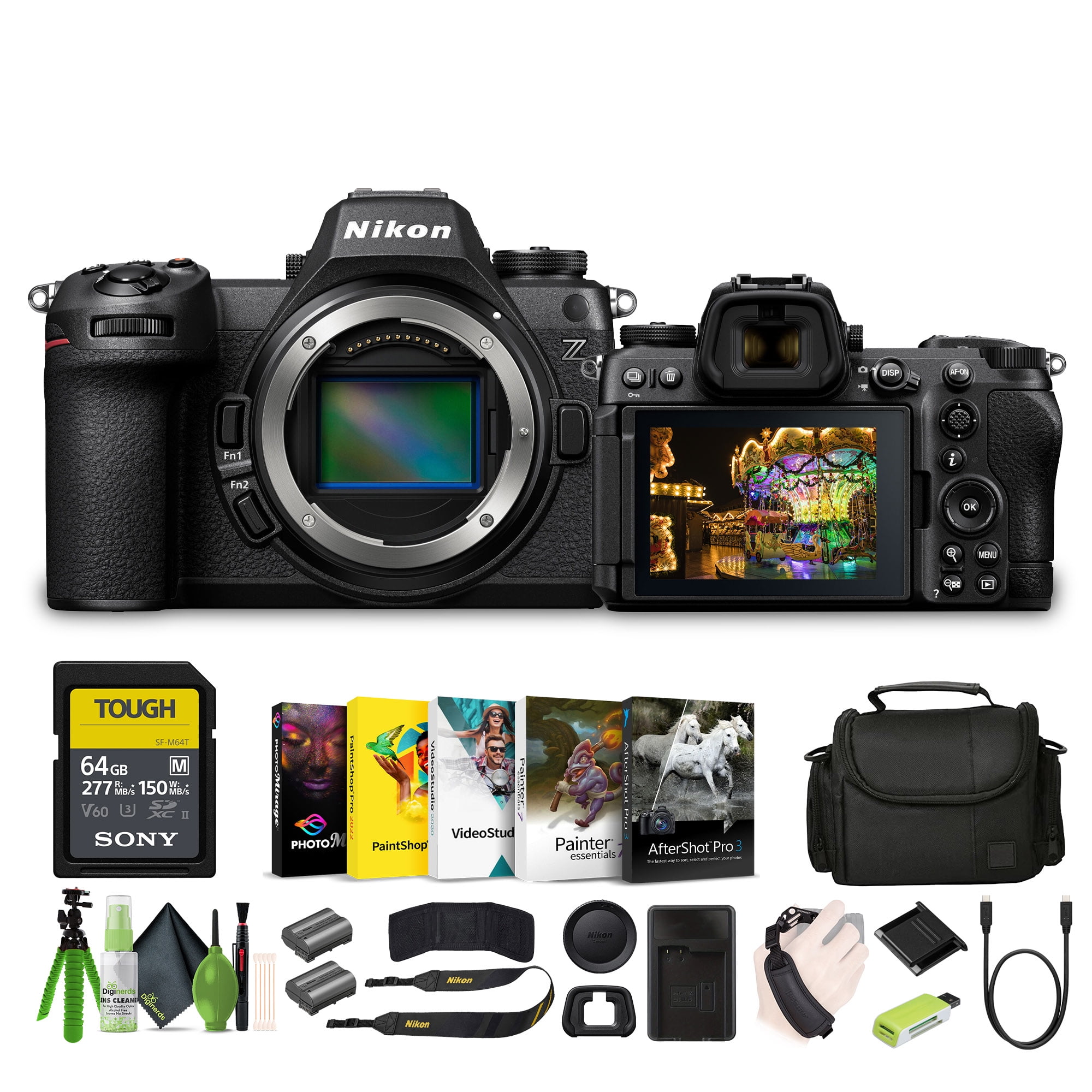 Nikon Z6 III FX-format Mirrorless Camera + EN-EL15C Battery + Memory ...