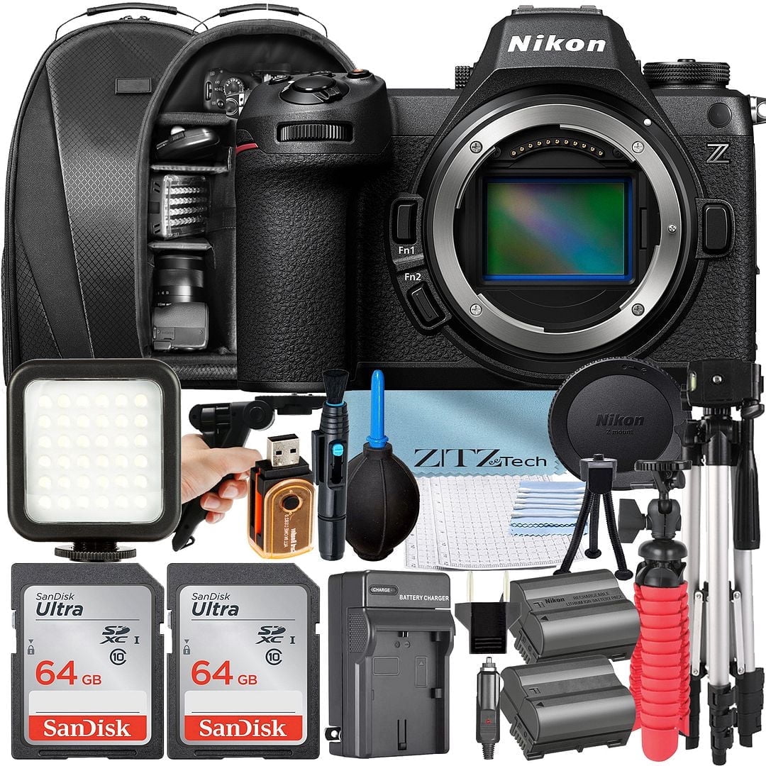 Nikon Z6 III Mirrorless Camera (Body Only) with 2 Pack 64GB SanDisk ...