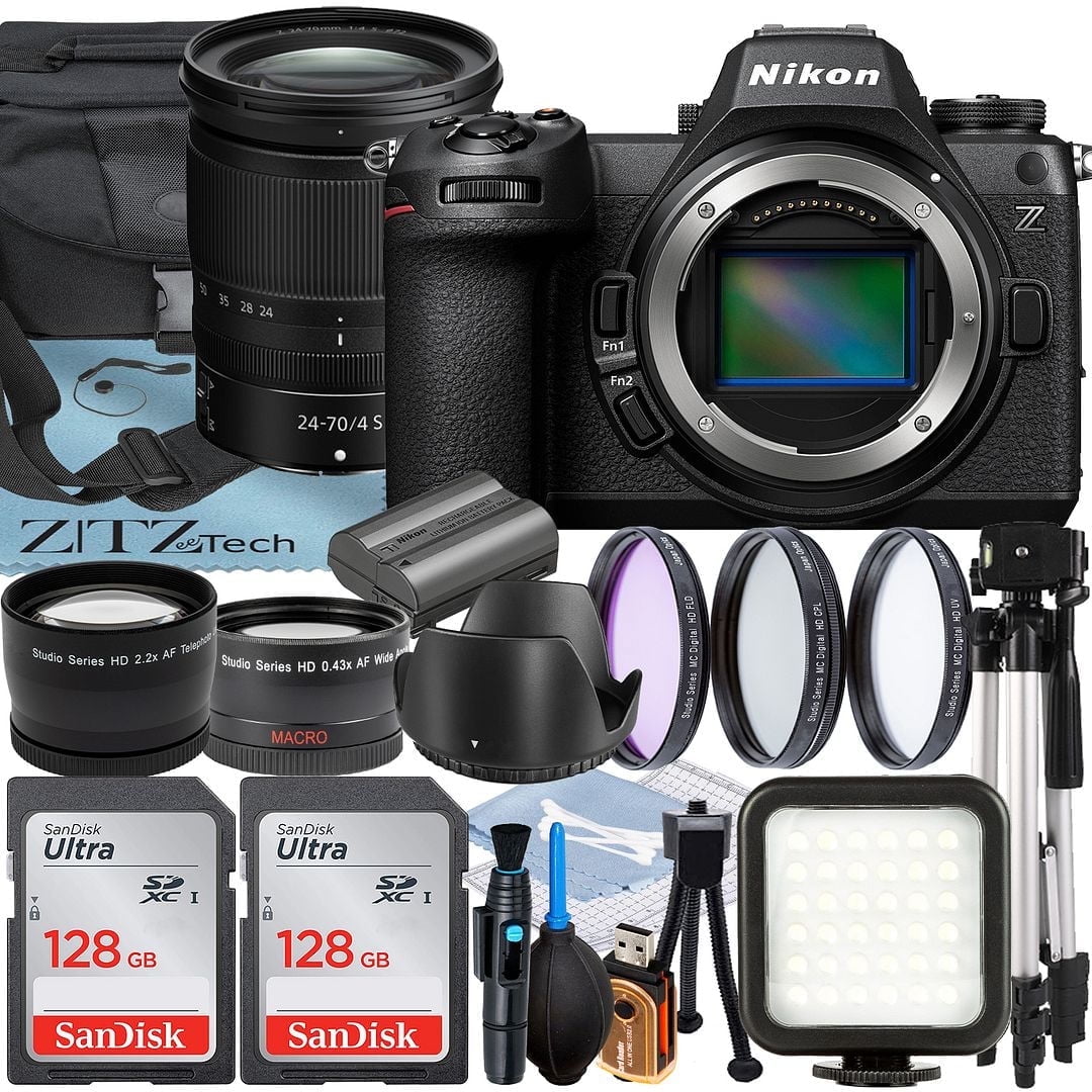 Nikon Z6 III Mirrorless Camera with NIKKOR Z 24-70mm Lens + 2 Pack ...