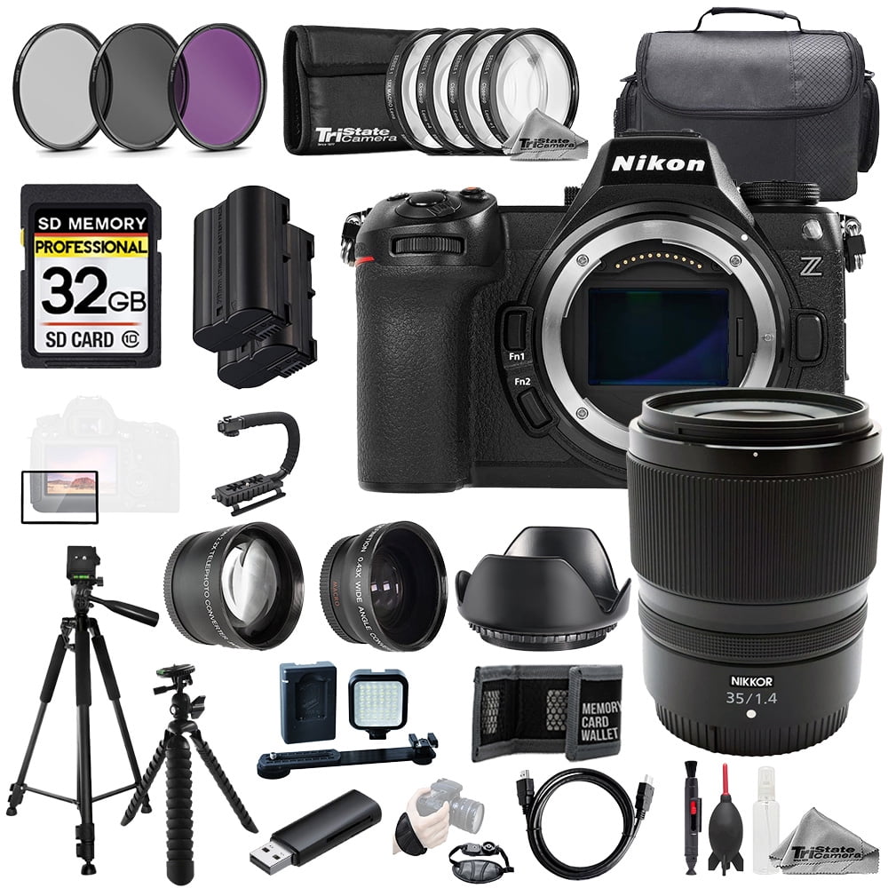 Nikon Z6 III + Z 35mm f/1.4 Lens +32GB+Ext Bat+9 PC Filtr-MEGA Kit ...