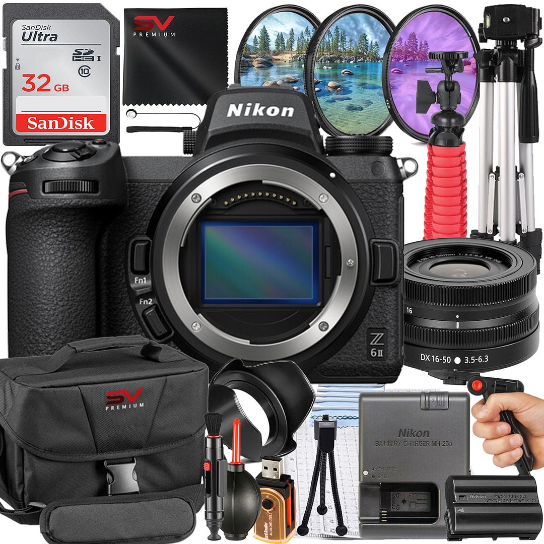 Nikon Z6 Mark II Mirrorless Camera with 16-50mm Lens + SanDisk 32GB ...