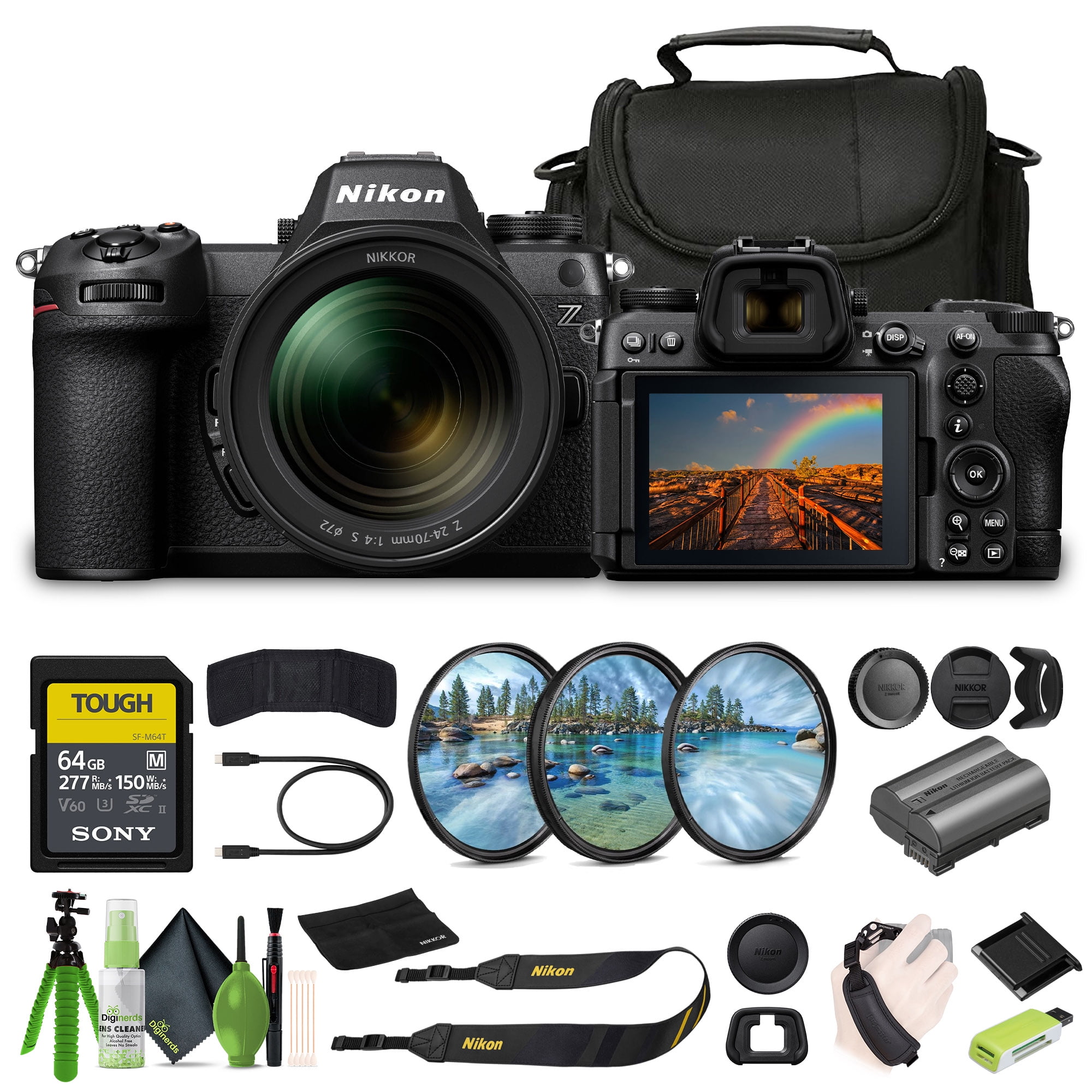 Nikon Z6III Mirrorless Camera 24.5MP Full Frame with 24-70mm f/4 Lens ...