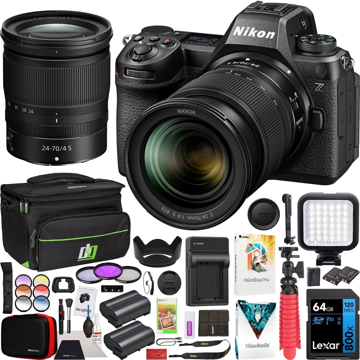 Nikon Z6III Full Frame Mirrorless FX 6K Camera Body with NIKKOR 24-70mm ...