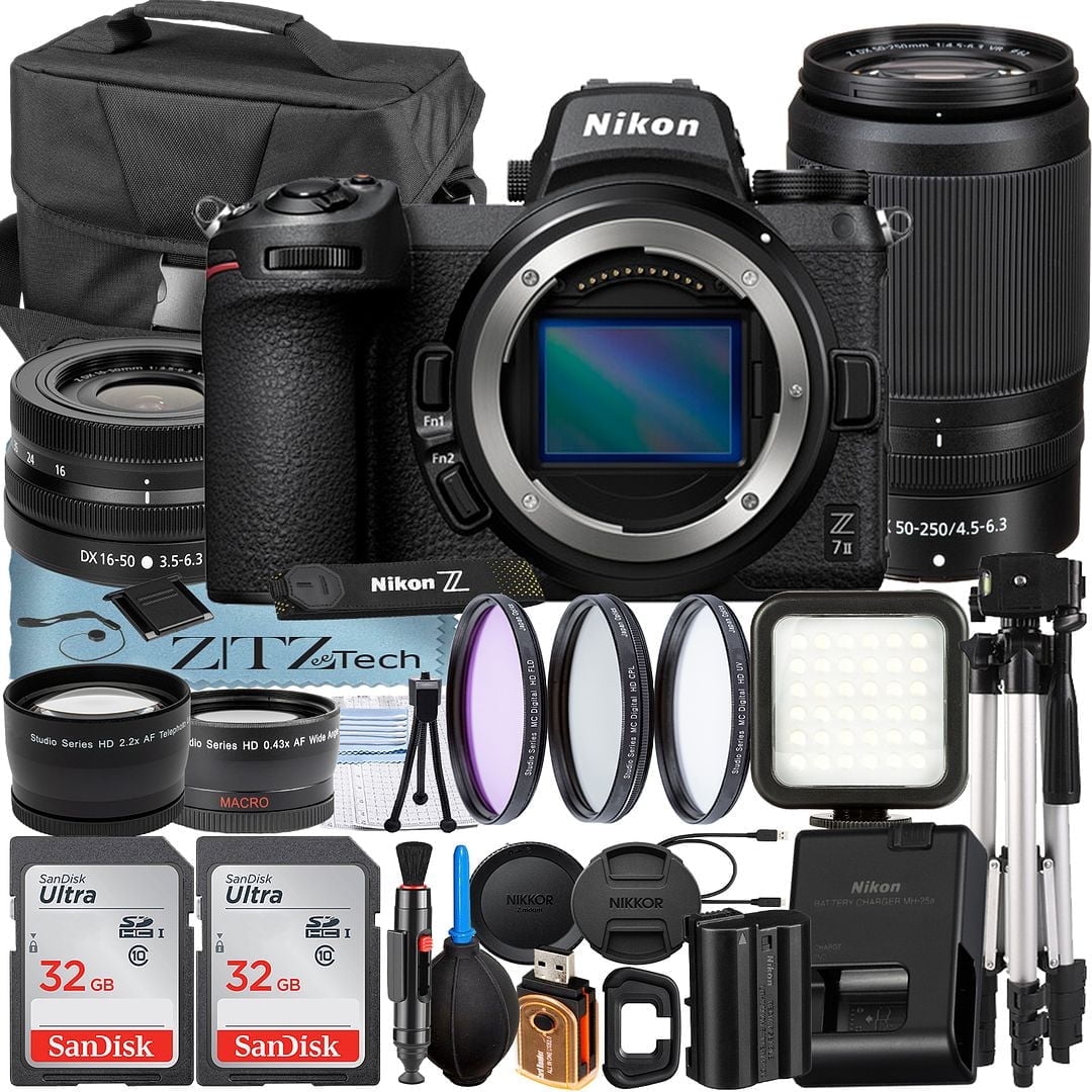 Nikon Z7 II Mirrorless Camera with NIKKOR 16-50mm + DX 50-250mm Zoom ...