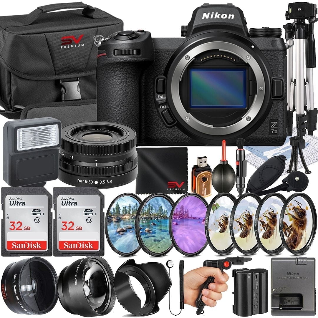 Nikon Z7 II Mirrorless Camera with 16-50mm Lens + SanDisk 32GB Memory ...