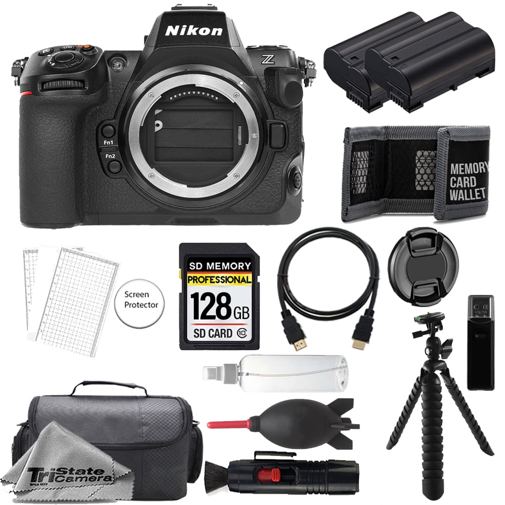Nikon Z8 Mirrorless Camera (Body) + 128GB + Extra Battery+ Tripod ...