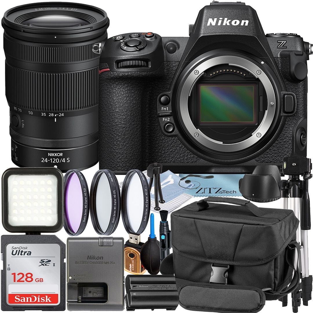 Nikon Z8 Mirrorless Camera with NIKKOR Z 24-120 mm f/4 S Lens + 128GB ...