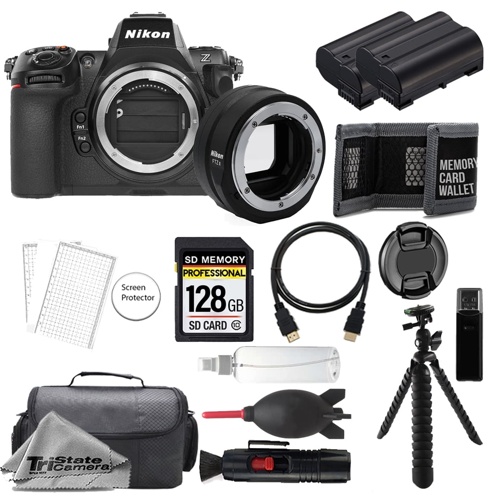 Nikon Z8 Mirrorless Digital Camera (Body) w/ FTZ II Mount Adapter+ ...