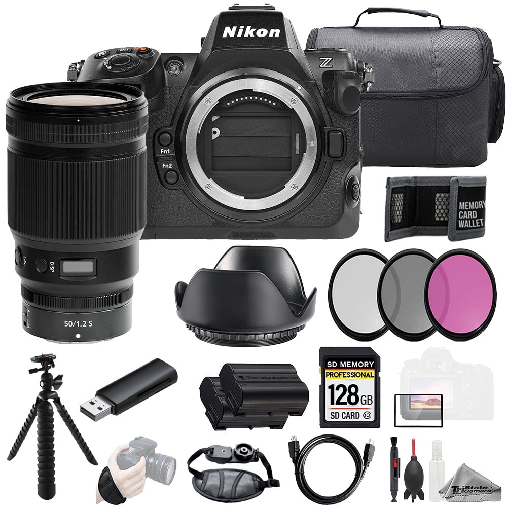 Nikon Z8 + Z 50mm f/1.2 S Lens 128GB + Ext Bat+ 3 PC Filter- Kit ...