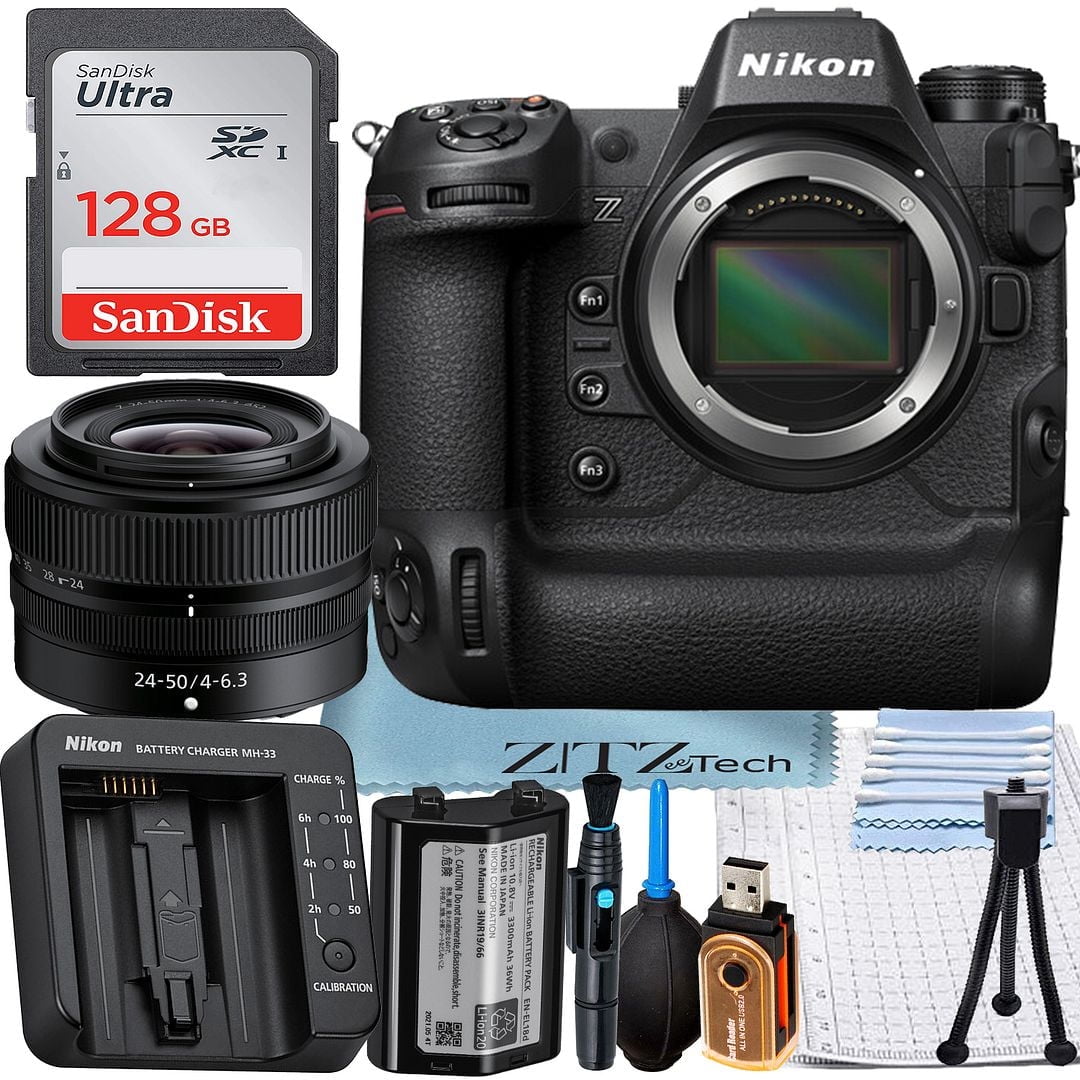 Nikon Z9 Mirrorless Camera with NIKKOR Z 24-50mm Lens + 128GB SanDisk ...
