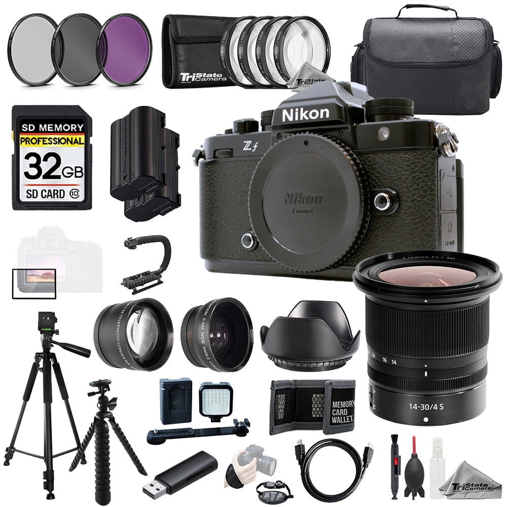 Nikon ZF + NIKKOR Z 14-30mm f/4 S Lens +32GB+Ext Bat+9 PC Filtr-MEGA ...