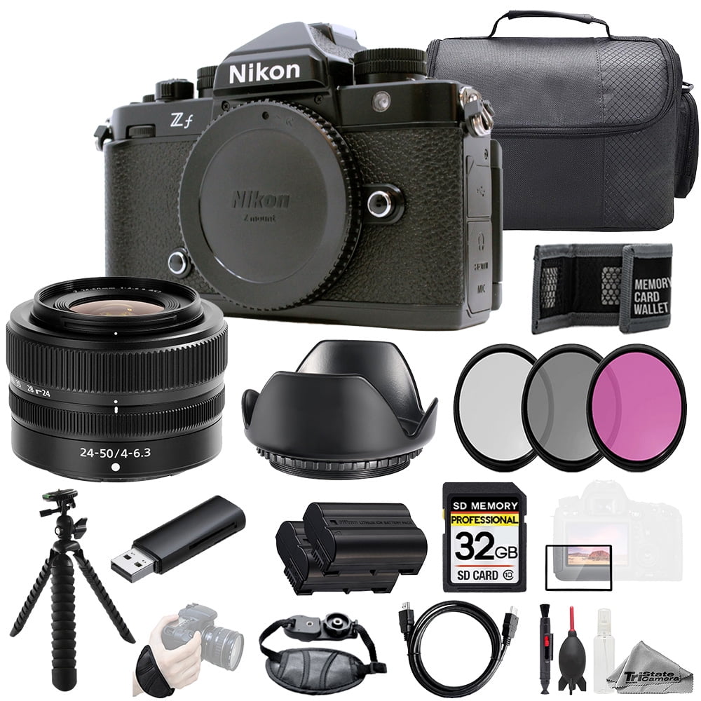 Nikon ZF + NIKKOR Z 24-50mm f/4-6.3 Lens +32GB + Ext Bat+ 3 PC Filter ...