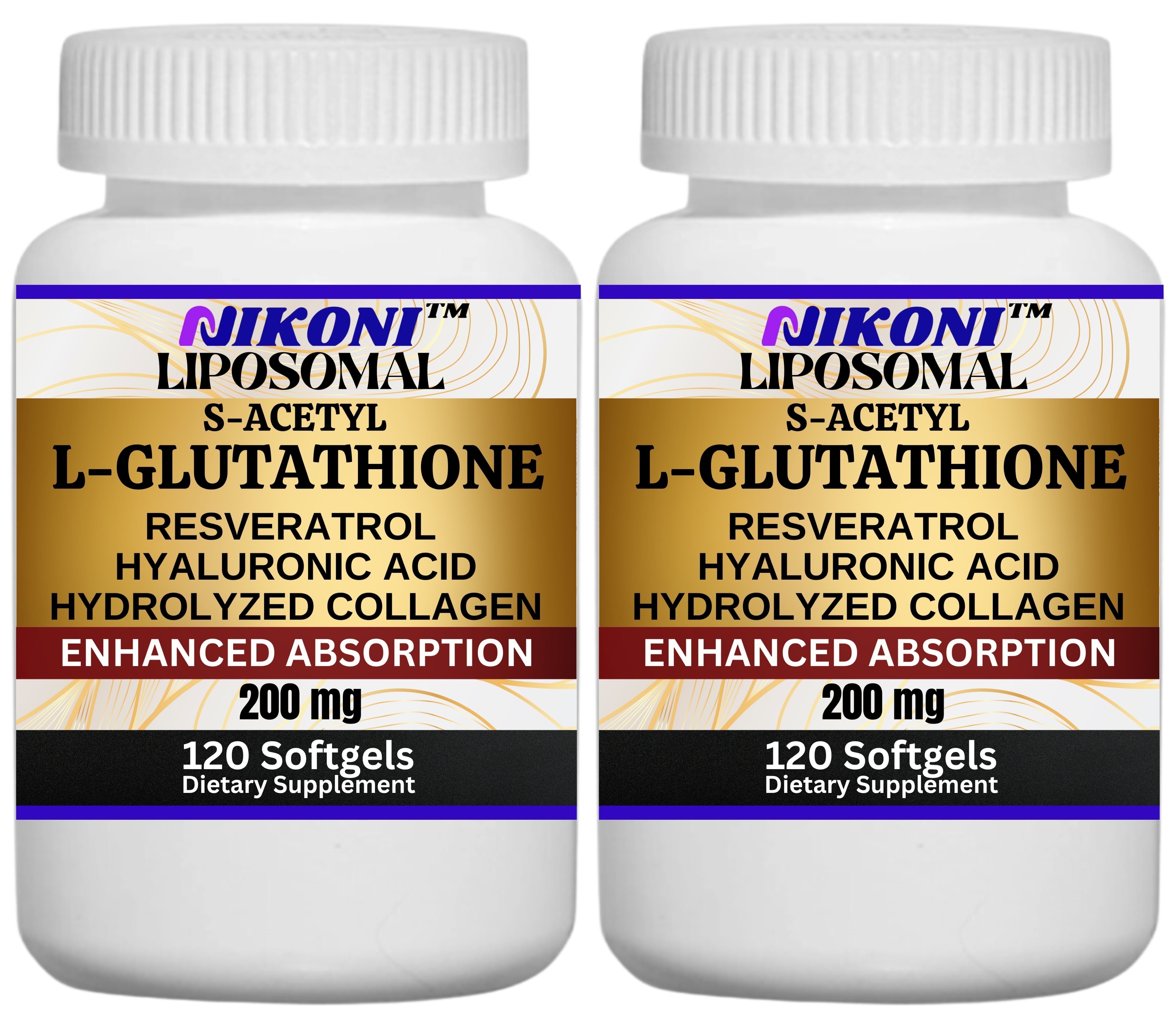 S-Acetyl Glutathione Supplement with Resveratrol, Hyaluronic Acid ...