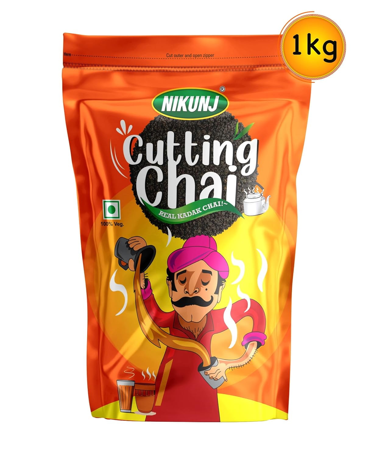 Nikunj Cutting Chai Patti - 1 Kg Pack, 35.2 Ounce | Strong Blend, Rich ...