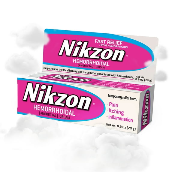 Nikzon Hemorrhoid Relief Cream with Pramoxine and Aloe, External Use, Pain & Itch Relief 1 oz (1 ...