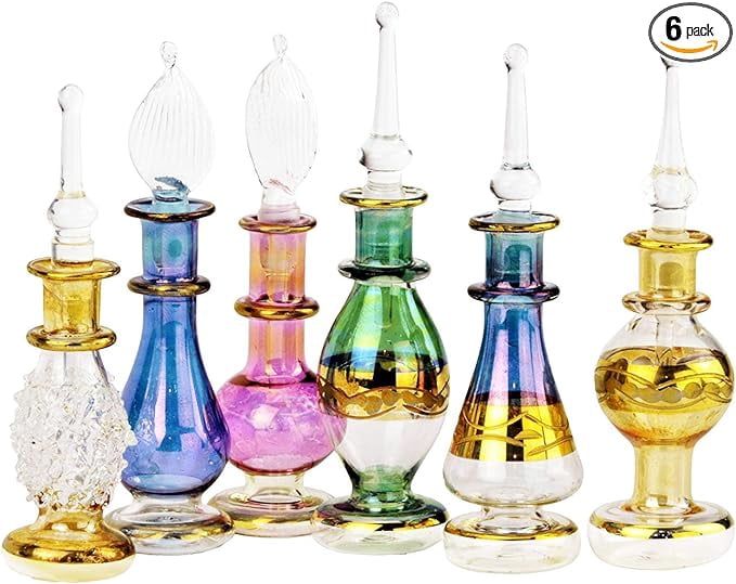 NileCart Egyptian Perfume Bottles Wholesale Set Of 6 Size 2” (5 cm ...