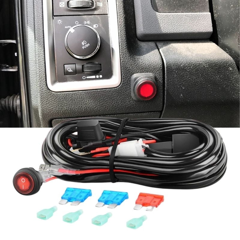 Nilight 02A Led Light Bar Wiring Harness Kit 12V on off Switch Power ...
