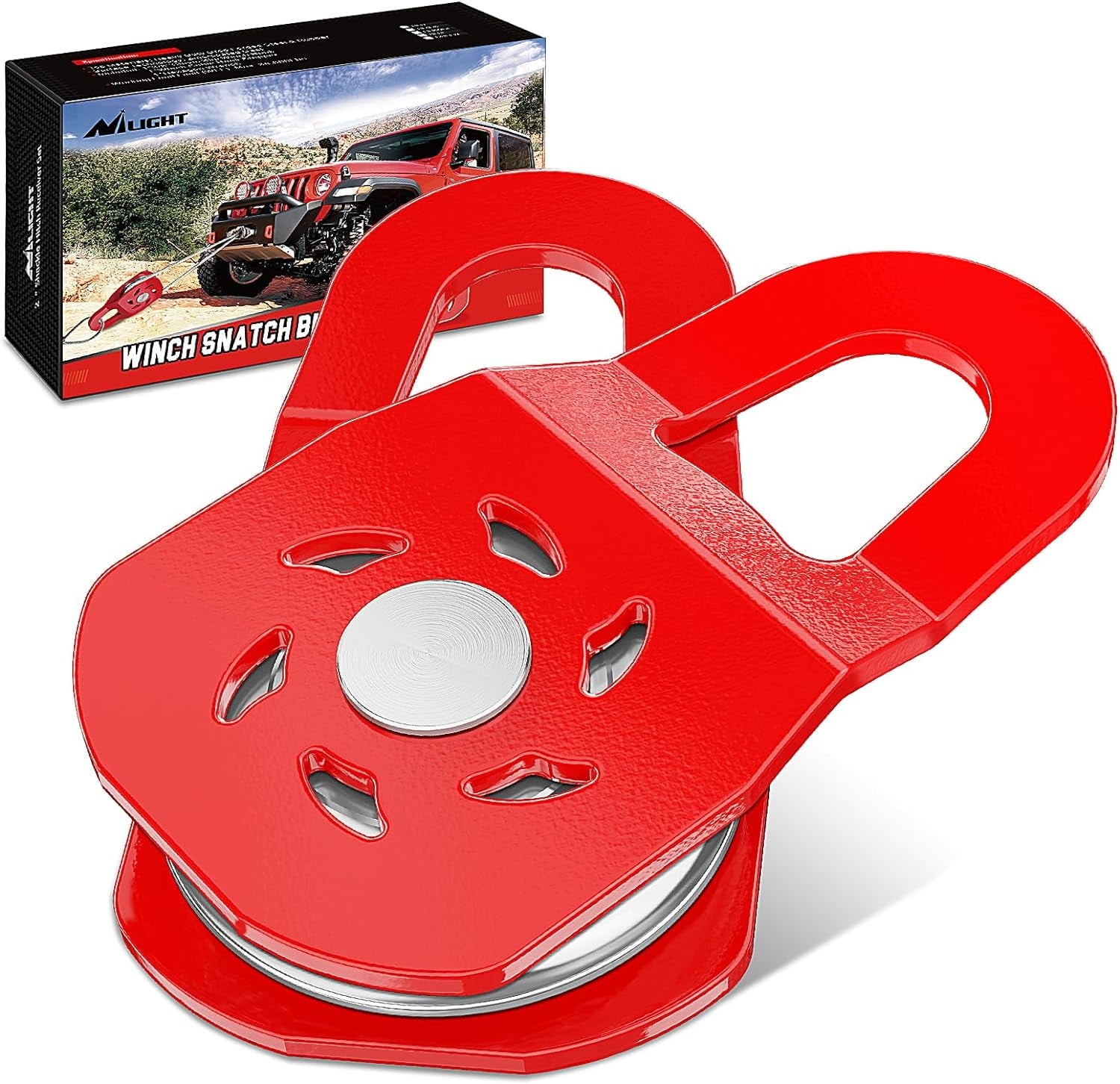 Nilight 10 Ton Winch Snatch Block Heavy Duty, Off-Road Recovery ...