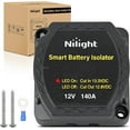 Nilight 12V 140AMP Dual Battery Isolator Voltage Sensitive Relay Smart ...