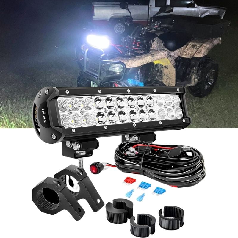 12 Inch 72W Led Light Bar Spot Flood Combo Driving Lighting Off Road ...