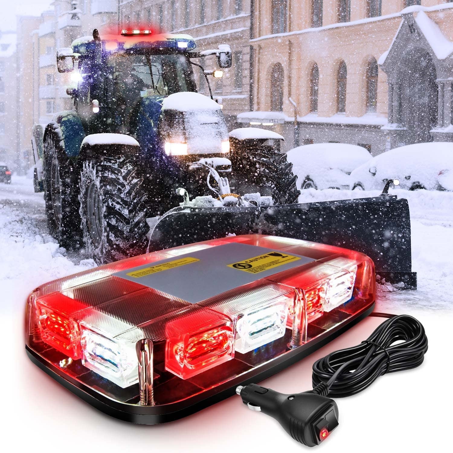 Nilight 12inch Roof Top Strobe Lights, 48Led Hazard Light Emergency ...