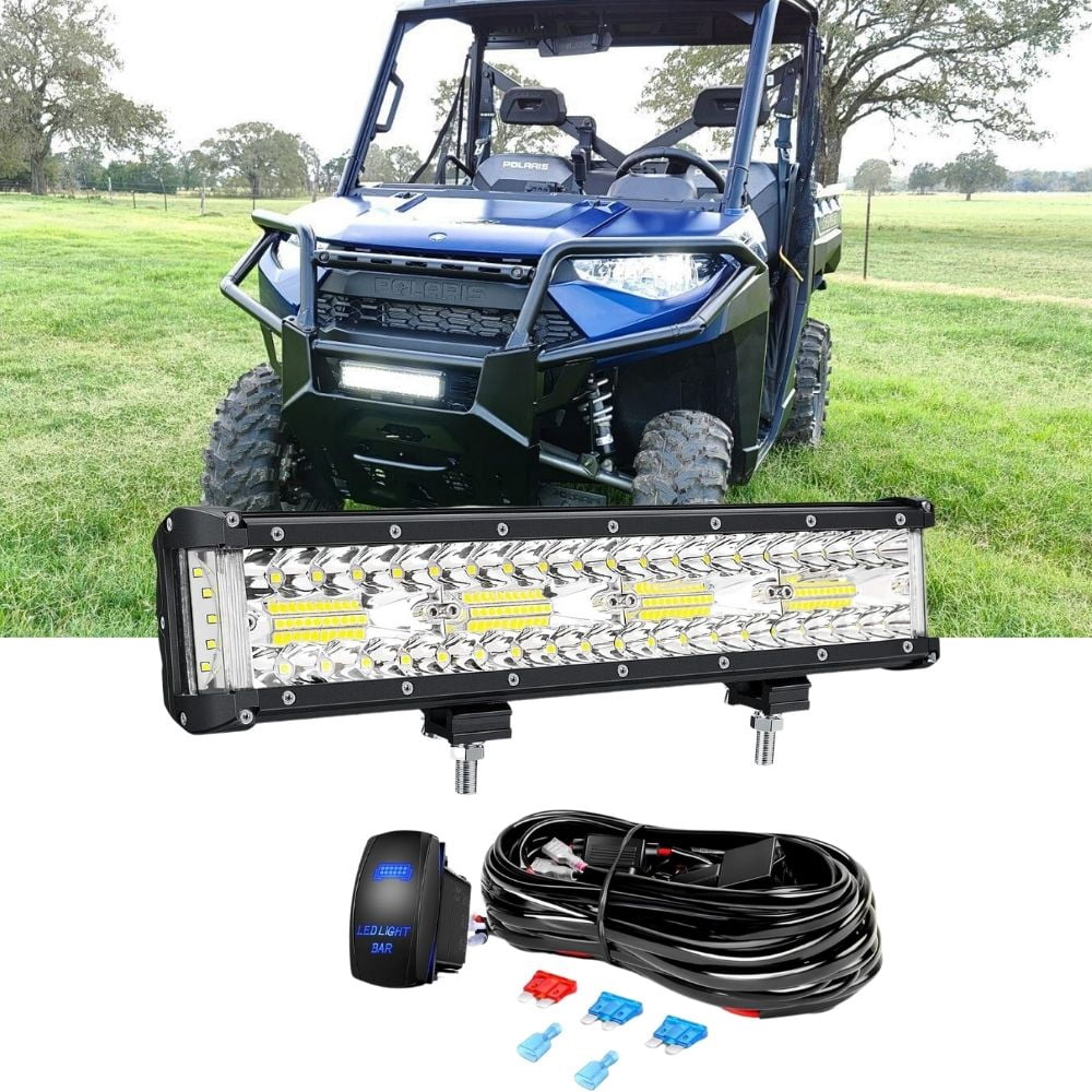 Nilight 12inch Side Shooter Triple Row Spot Flood Combo Lights Led Work ...
