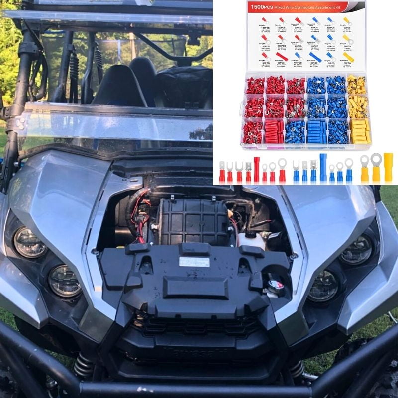 1500Pcs 12-10 AWG Mixed Quick Disconnect Electrical Insulated Butt ...