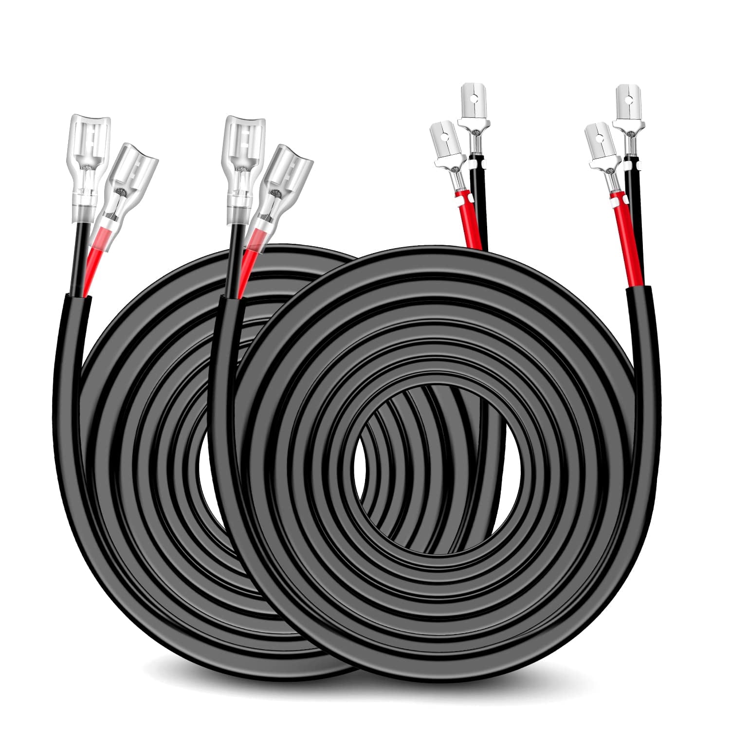 Nilight 16 AWG 20 Feet 2pcs Wiring Harness Extension Kit for LED Work ...