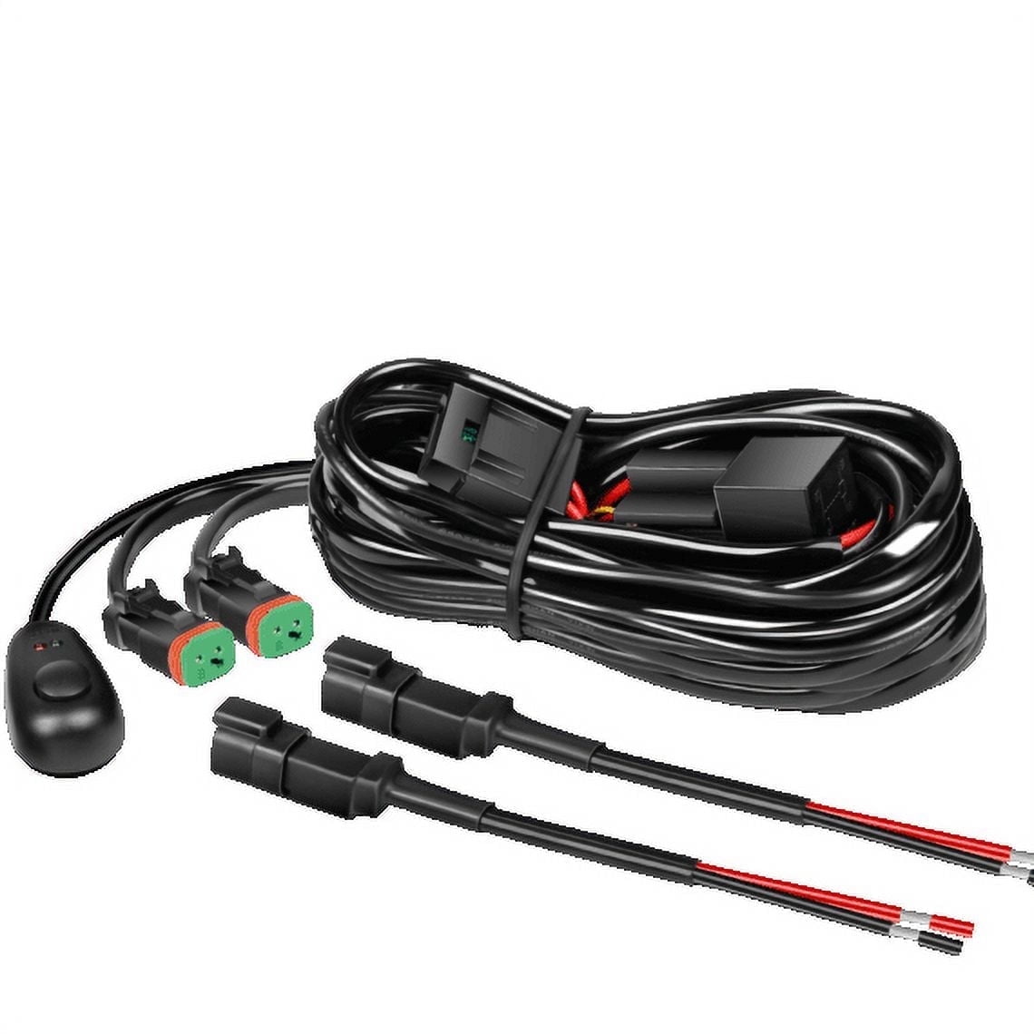 Nilight 16AWG Wiring Harness Kit, DT Connector, LED Light Bar Switch ...