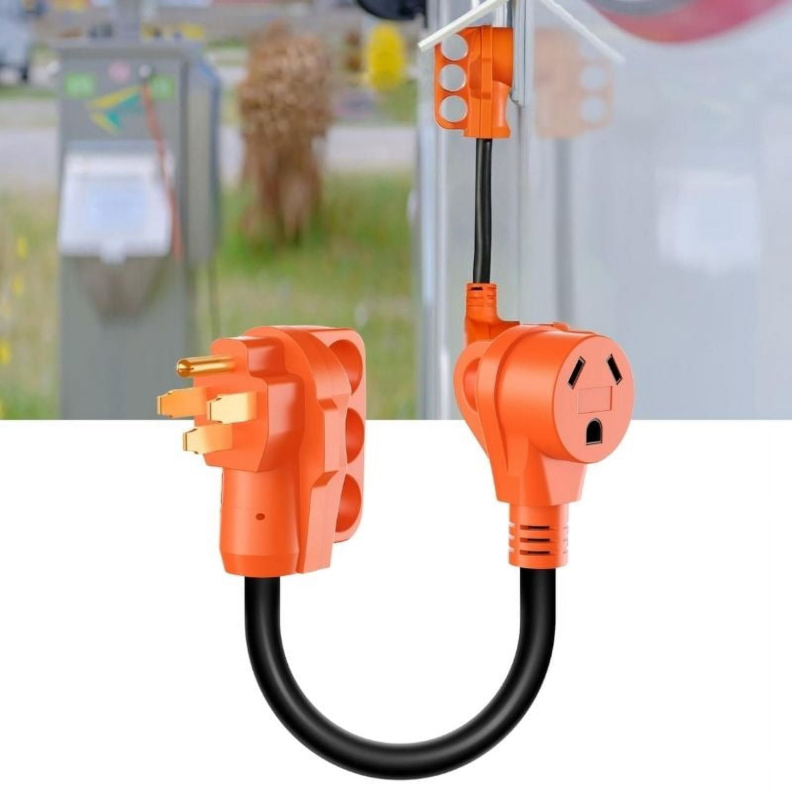 Nilight 18 inch 50 Amp to 30 Amp RV Plug Adapter Heavy Duty Dogbone ...