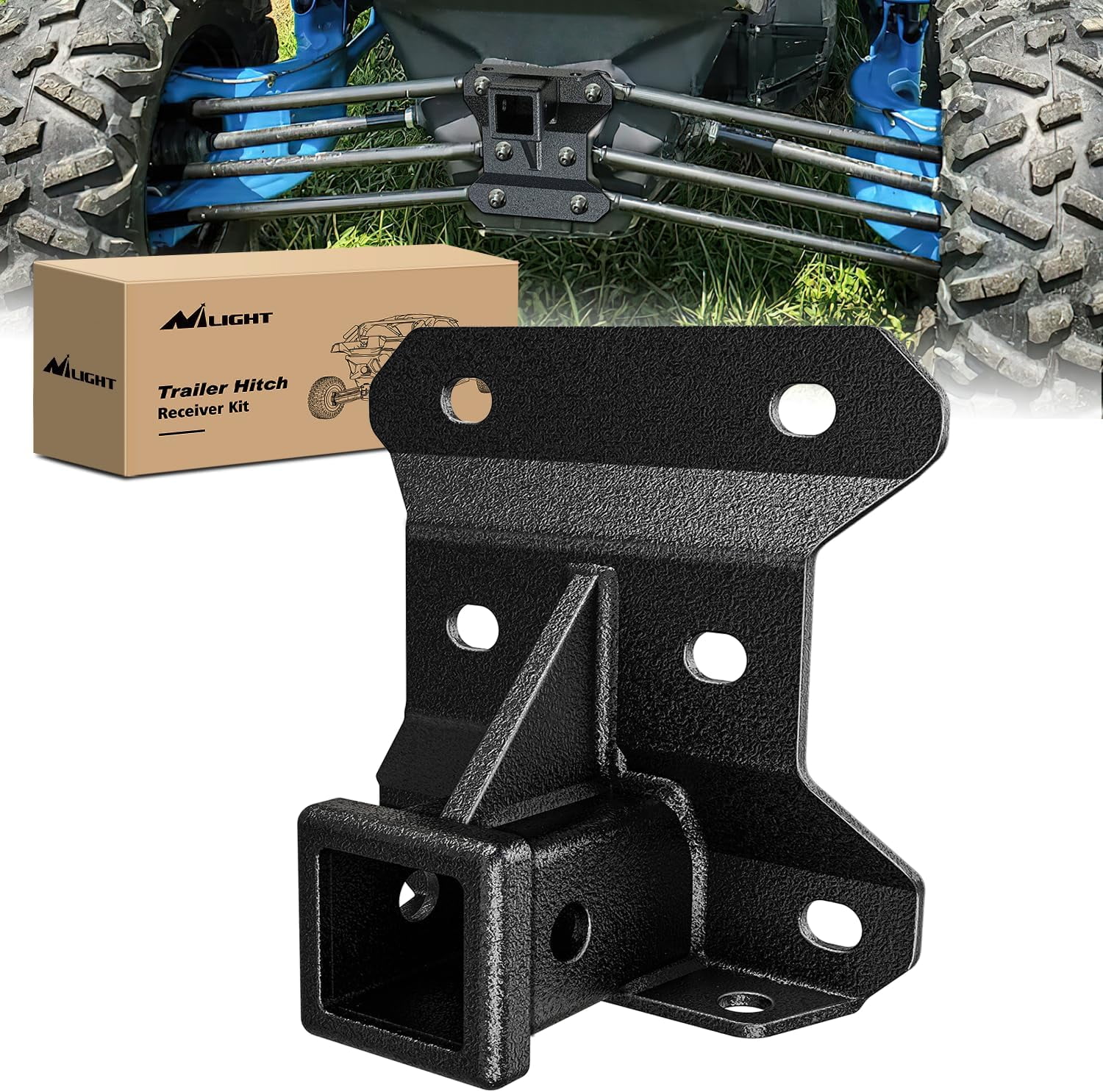 Nilight 2 Inch Rear Bumper Tow Trailer Hitch Receiver Kit Compatible ...