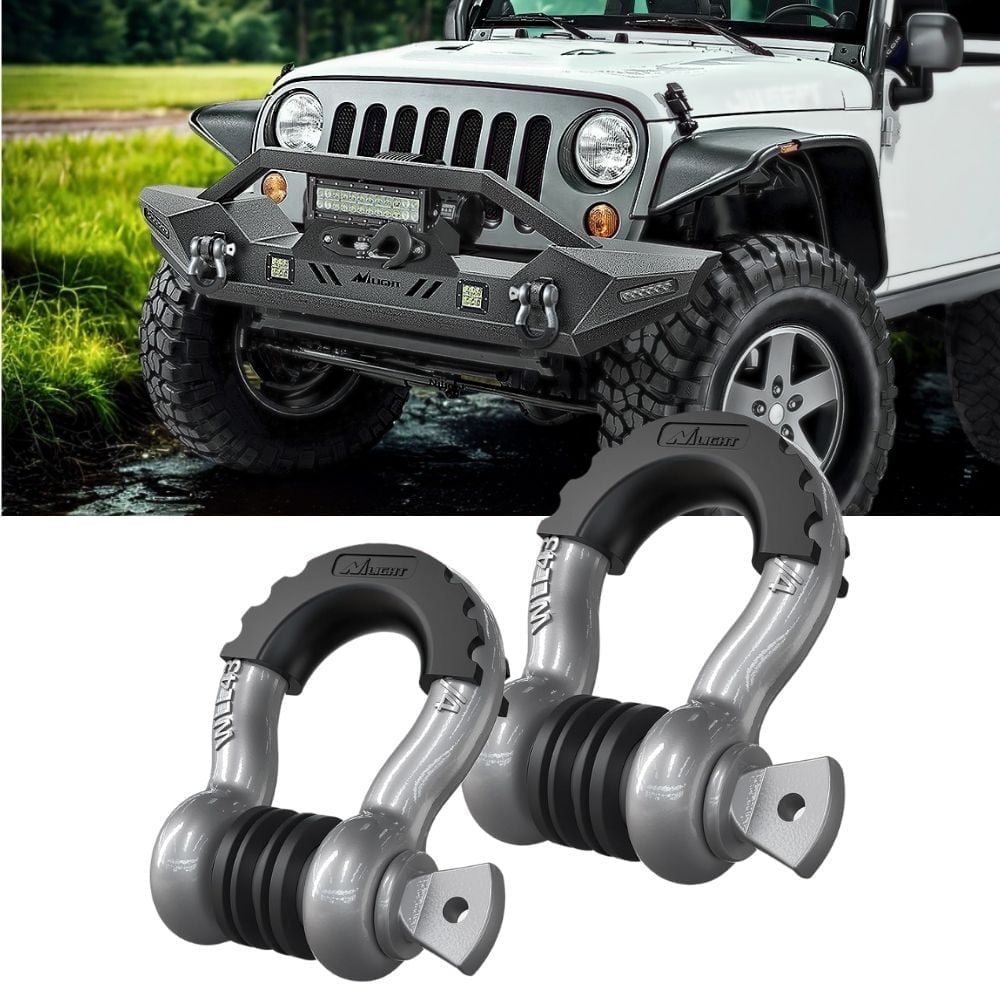 Nilight 2 Pcs 3/4" D-Ring Shackle with 7/8" Screw Pin 41,887lbs Break ...