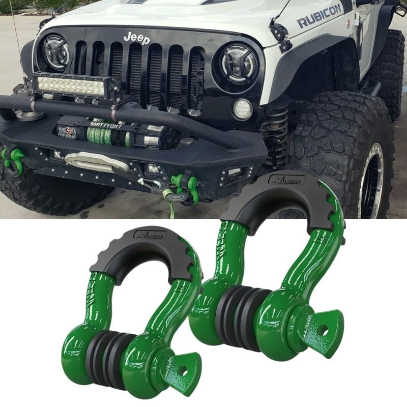 Nilight 2 Pack 3/4" D-Ring Shackle with 7/8" Screw Pin 41,887lbs Break ...