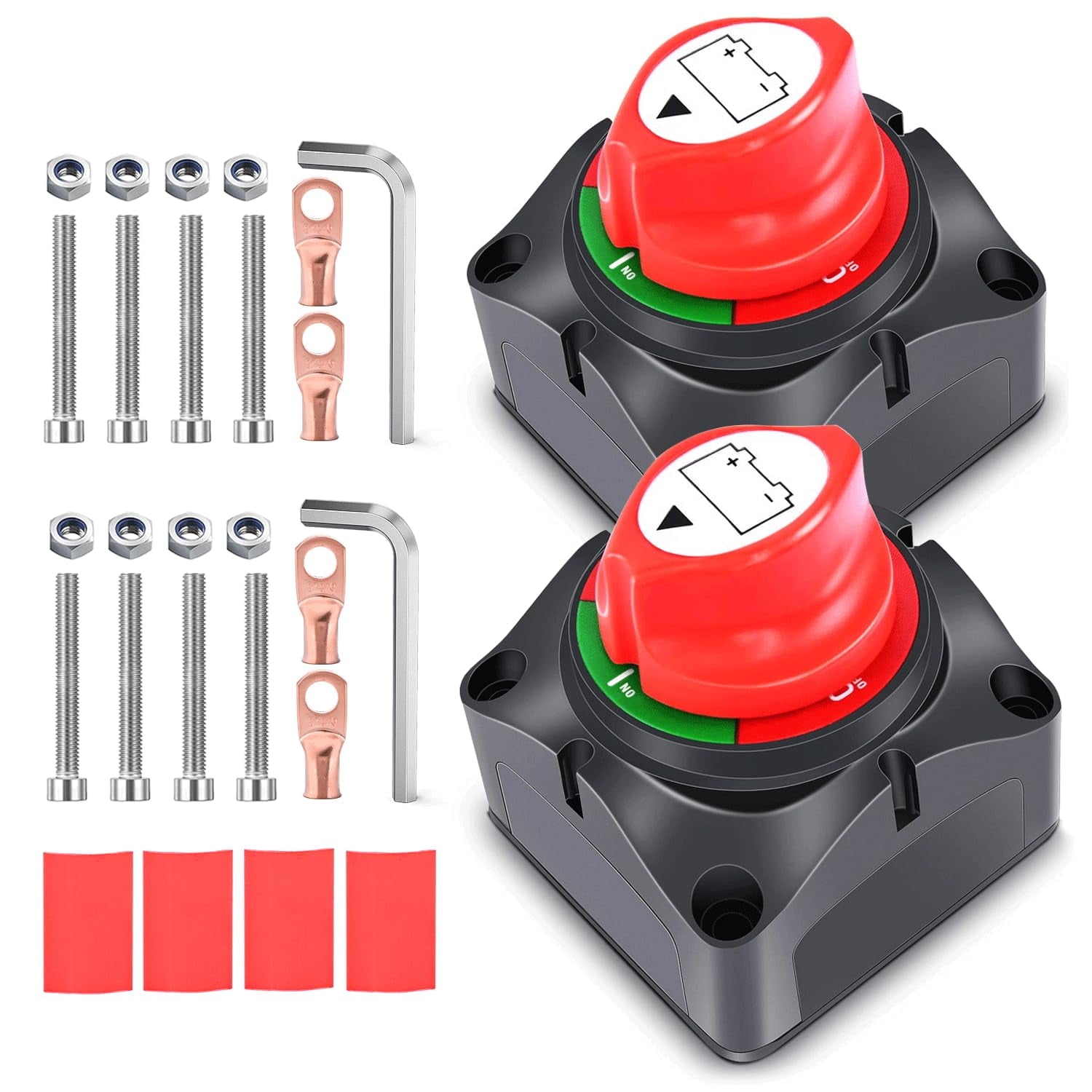 Nilight 2 Pack Battery Switch 12V 24V 48V 275A On/Off Heavy Duty ...