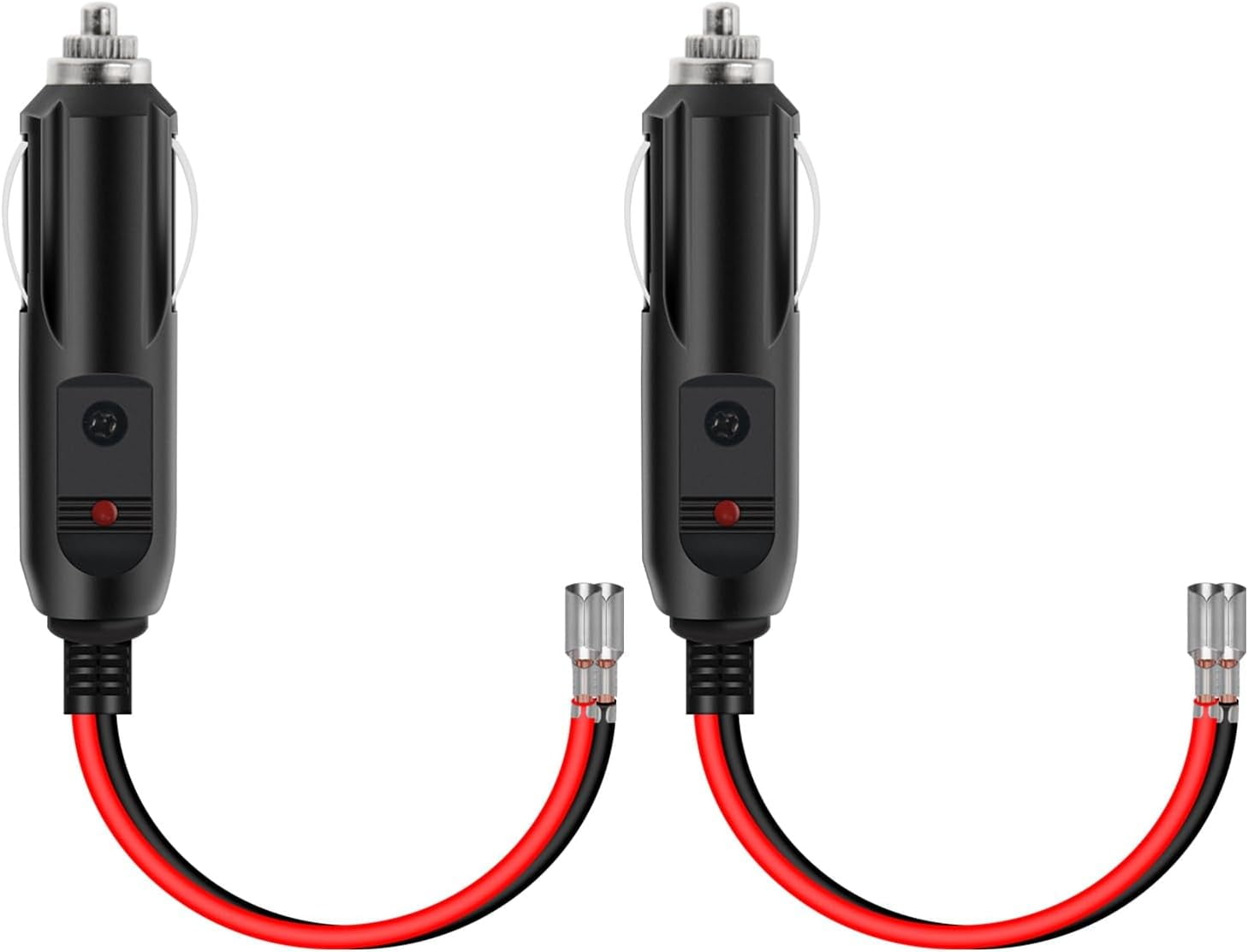 Nilight 2 Pack Cigarette Lighter Male Plug with Leads 10Amp Fuse with ...