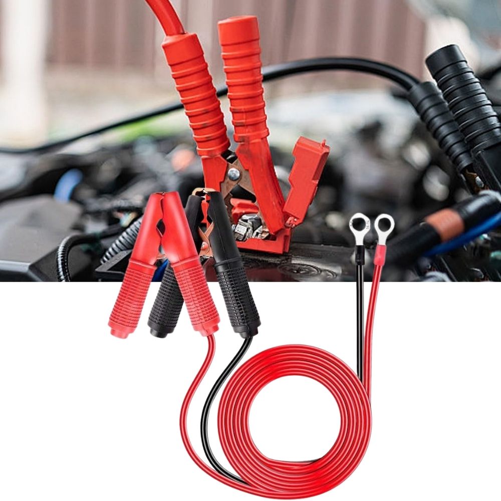 Nilight 2 Pcs 30A Alligator Clips Booster Jumper Cable, 6 mm Copper ...