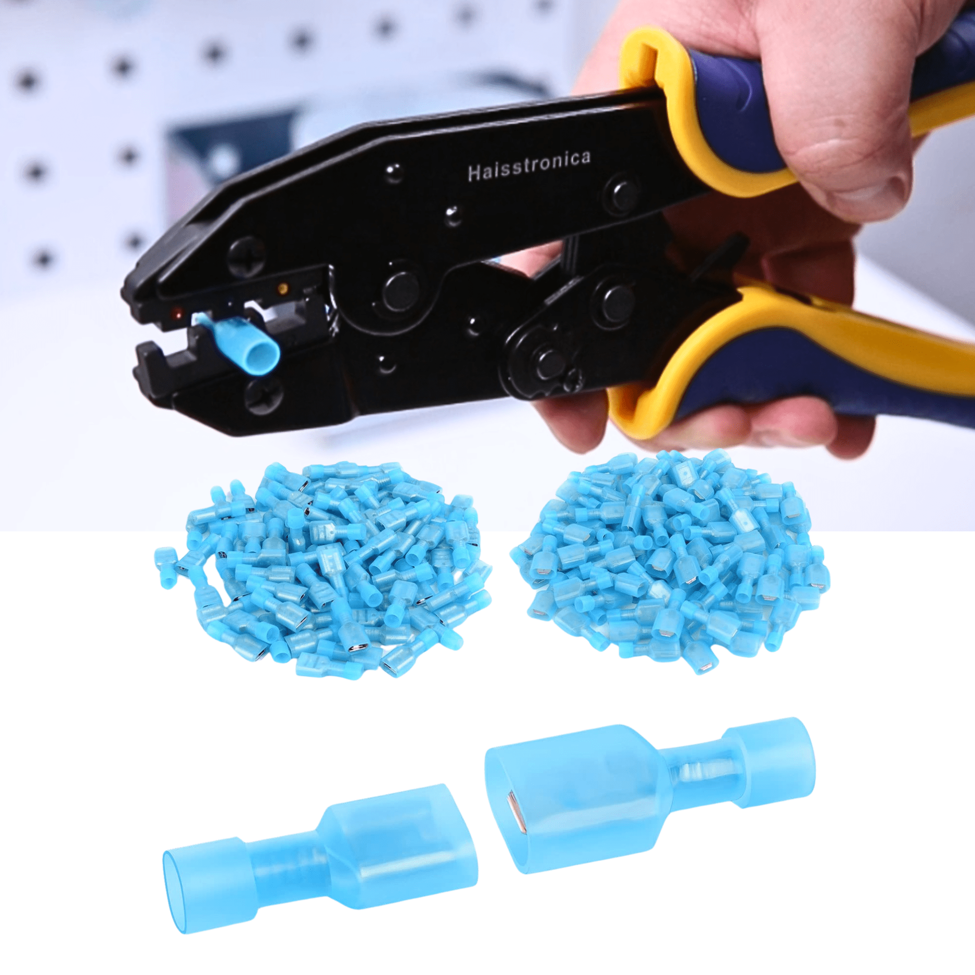 Nilight Fully Insulated Wiring Connectors Kit with Crimp Terminals, 200 ...
