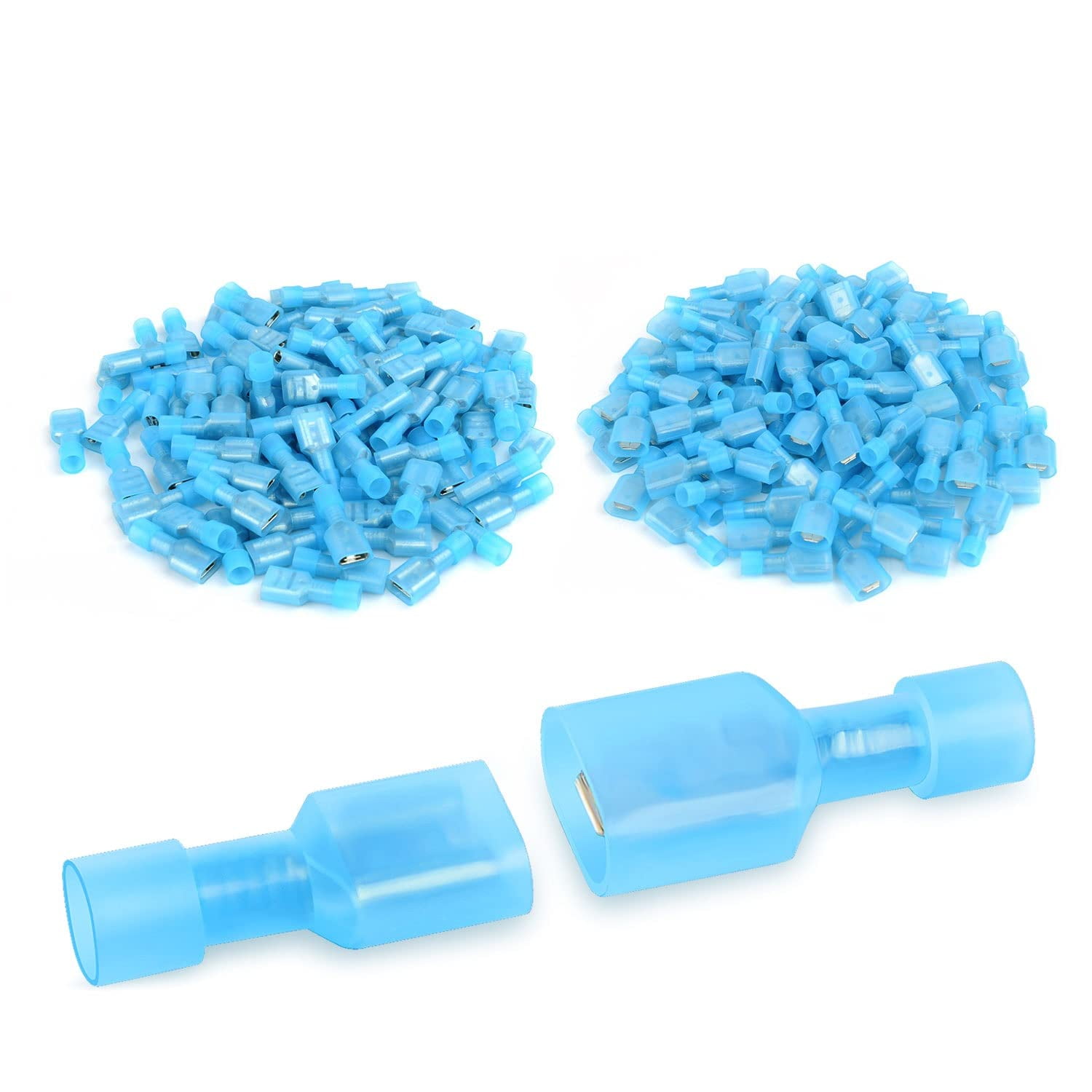 Nilight 200Pcs Male Female Fully Insulated Wire Crimp Terminal Nylon ...