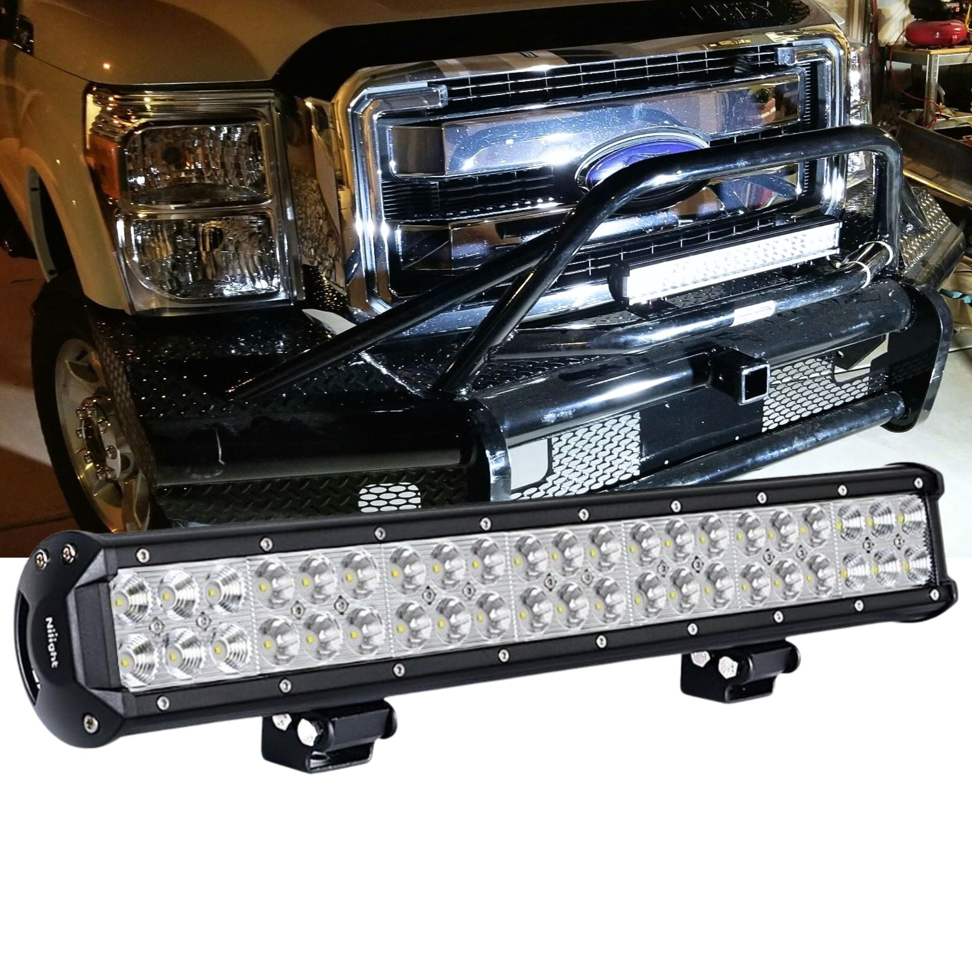 20 Inch Led Light Bar 2 Rows 126W Led Work Light Spot Flood Combo Led ...