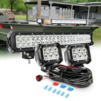Nilight 22 Inch 120W Spot Flood Combo LED Work Light Bar 2PCS 4 Inch ...