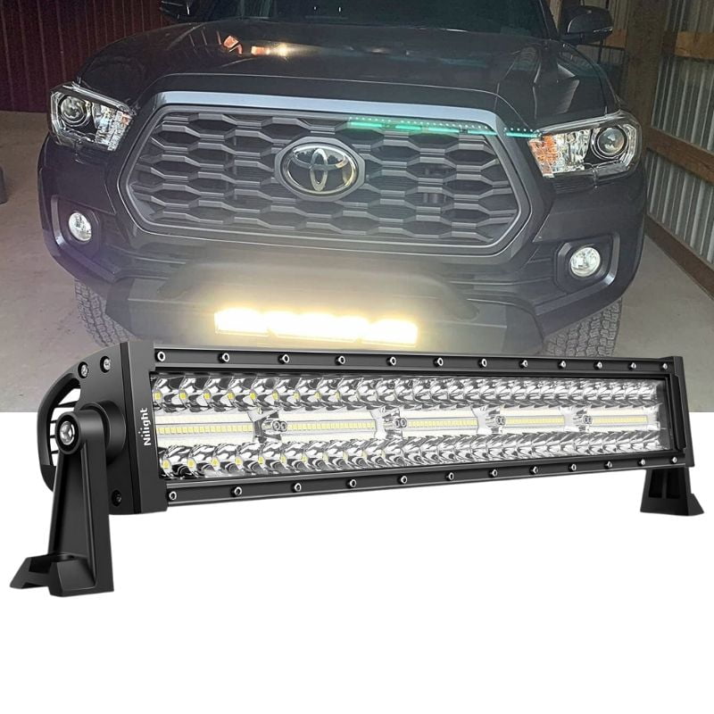 22" LED Light Bar Triple Row 480W Flood Spot Combo Beam Off Road Lights ...