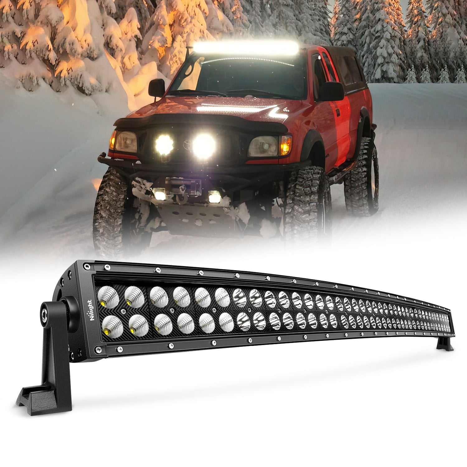 Nilight 240W Spot Flood Combo High Power Led Driving Lamp Led Light Bar ...