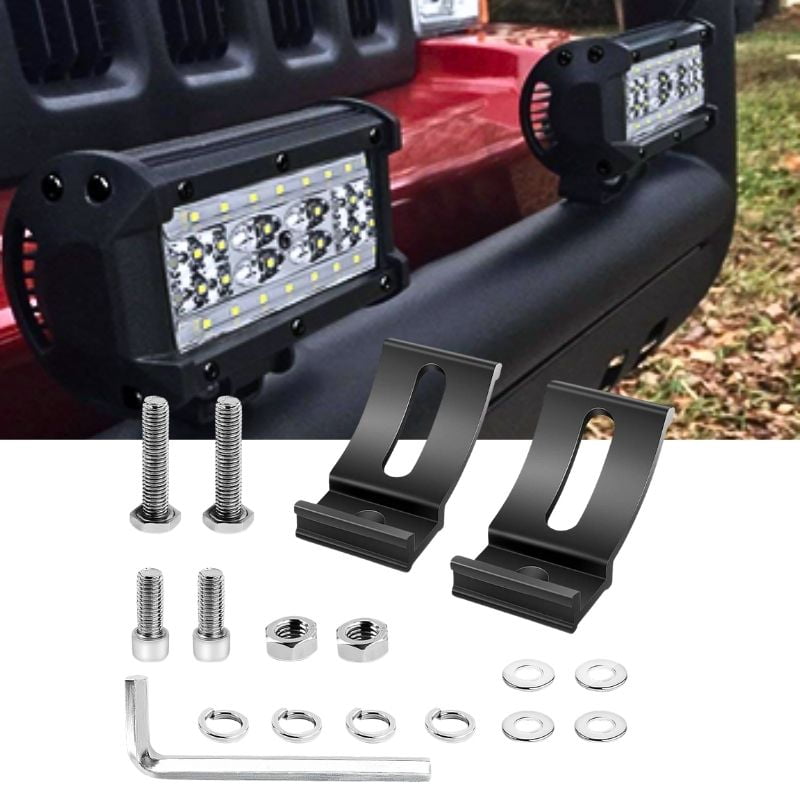 Nilight 2PCS 6" Base Mounting Brackets Universal Slide Bracket Kits for ...