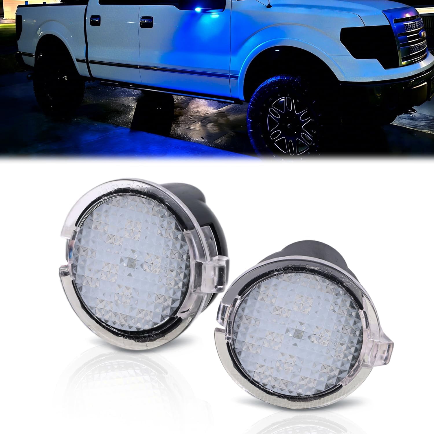 Nilight 2PCS LED Side Mirror Puddle Lights Compatible with Ford F-150 ...
