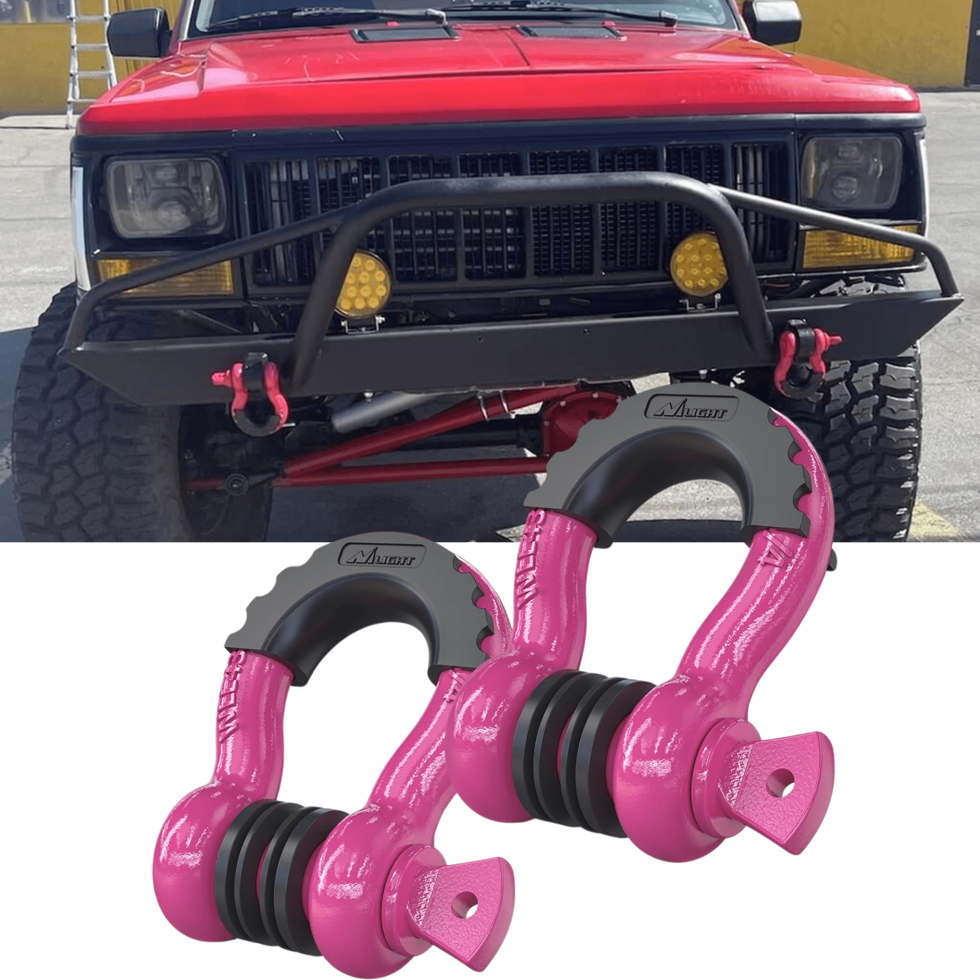Nilight D-Ring Shackles 2 Pack Heavy Duty Off-Road Recovery Towing for ...