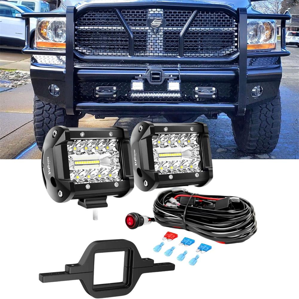 Nilight 60W Spot Beam LED Light Bar for Tow Waterproof SUV Trailer ...