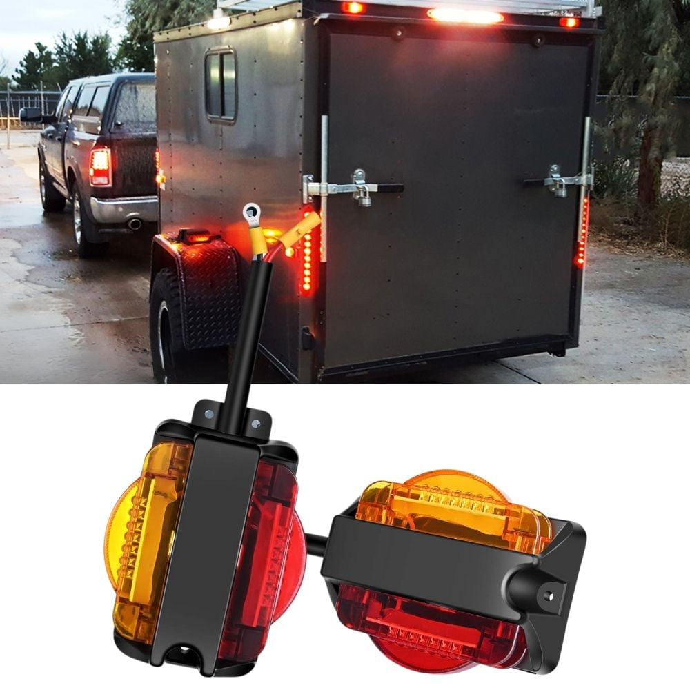 Nilight 2Pcs Led Trailer Fender Lights Pre Wired Trailer Clearance ...